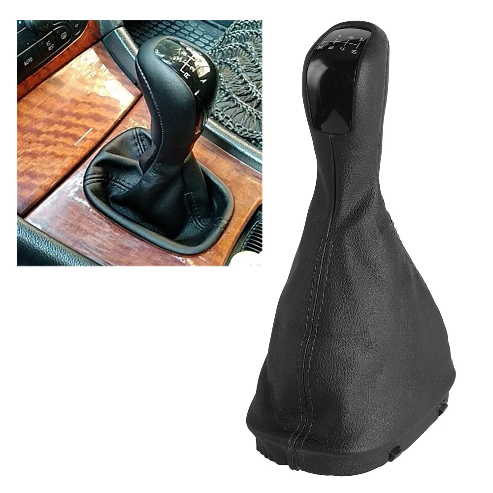 6 Speed Gear Knob Gaiter Boot Cover for Mercedes Benz C Class W203 S203 ...