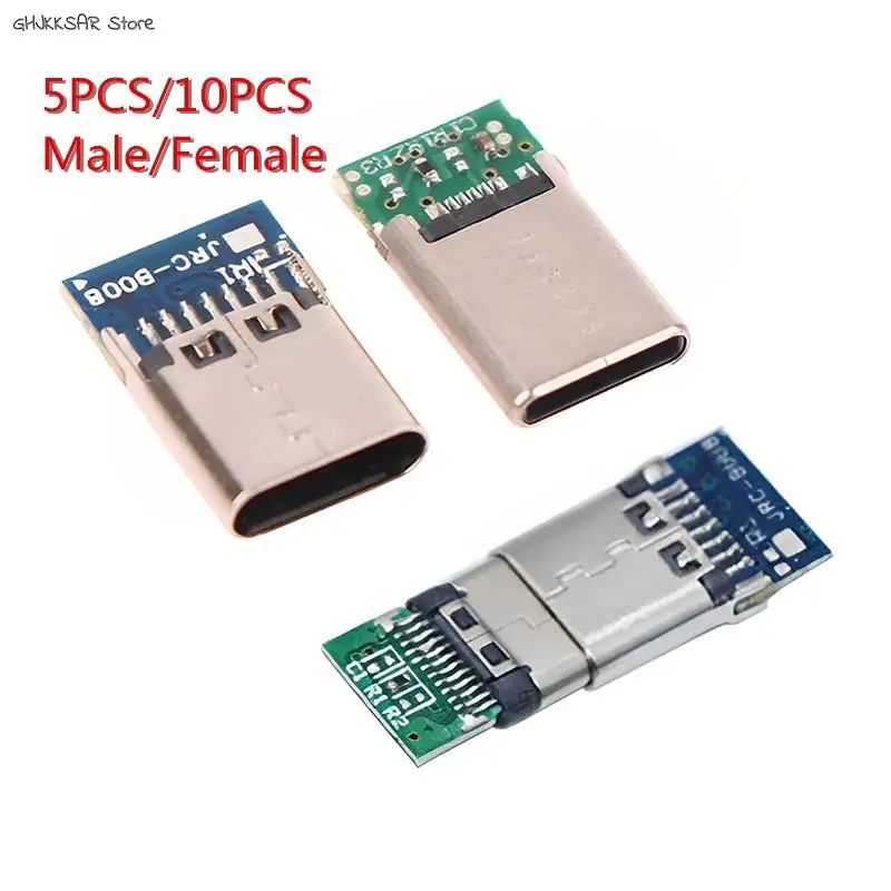 5-10pc-usb3-1-tipo-c-macho-f-mea-conectores-jack-cauda-usb-macho-plug ...