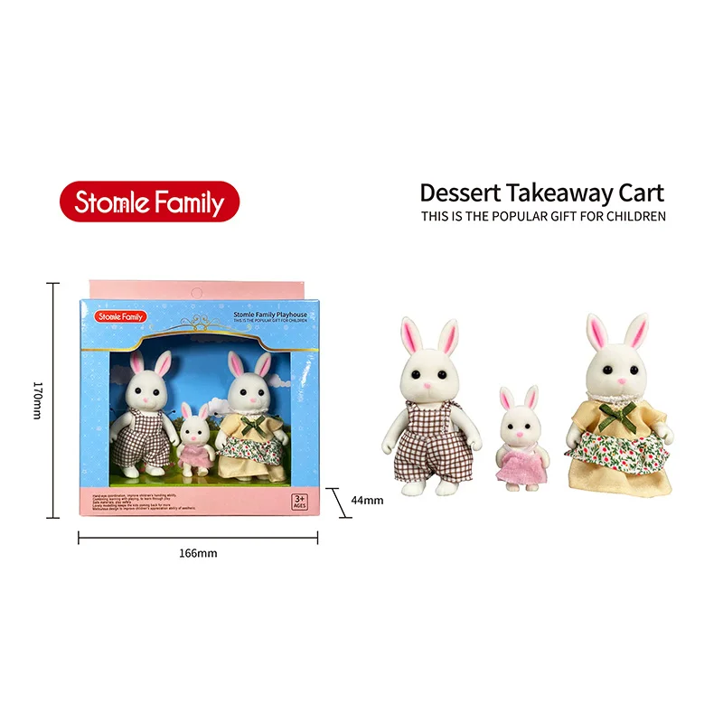 Simulation-Forest-Rabbit-Family-DIY-Playset-Mini-Rabbit-Bear-Figure-Toy ...