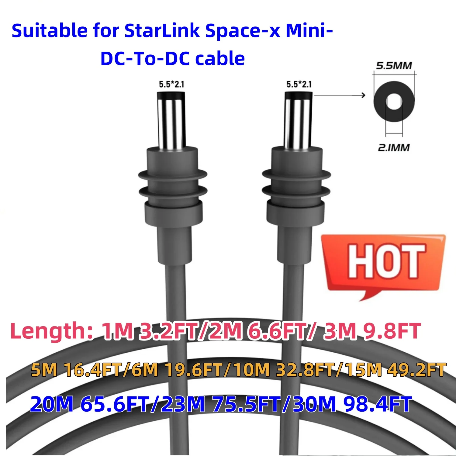 for StarLink Space-x Mini DC To DC-cable Waterproof Overload Short ...