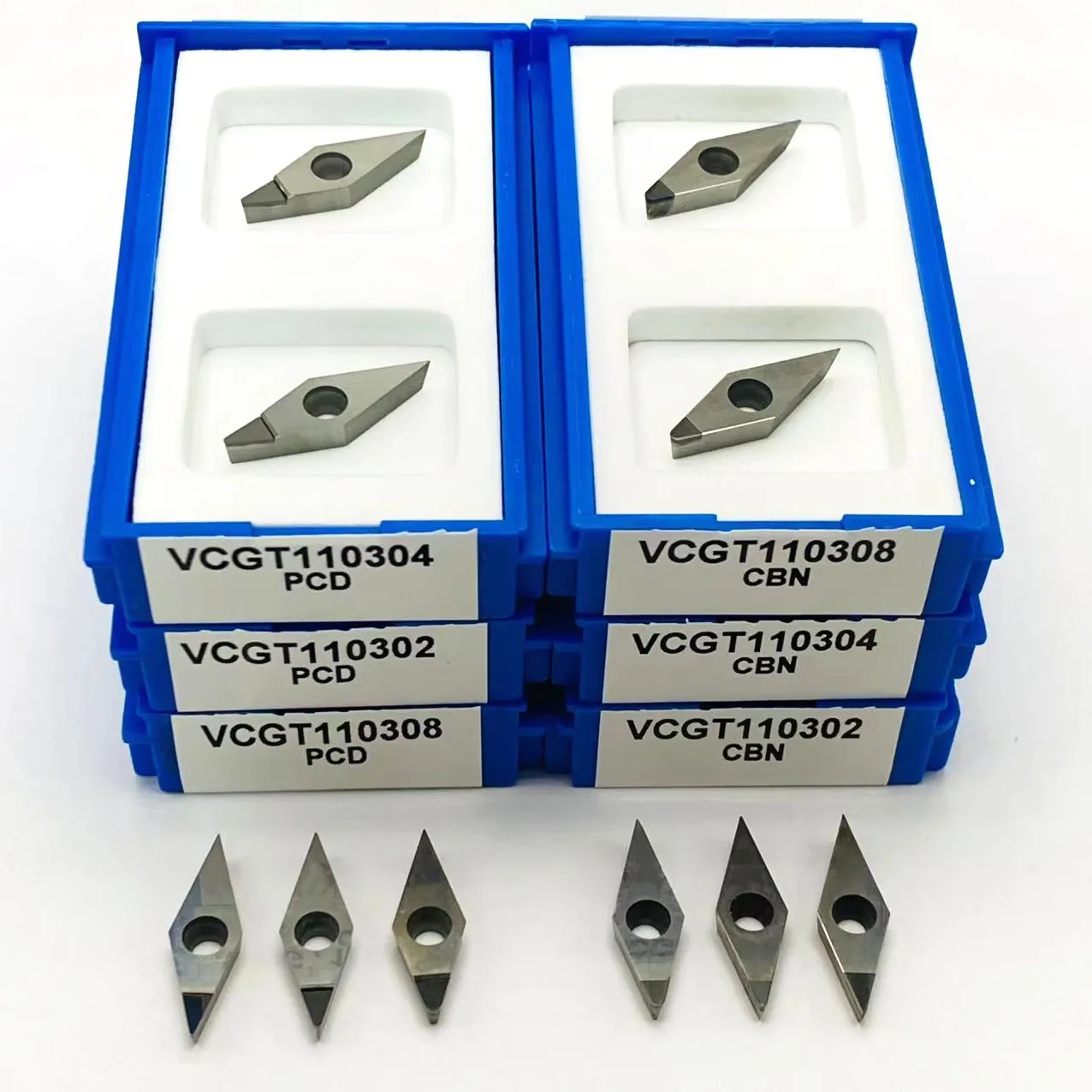 CBN-PCD-VCGT110302-VCGT110304-VCGT110308-Diamond-Insert-VCMT110304-Hard ...