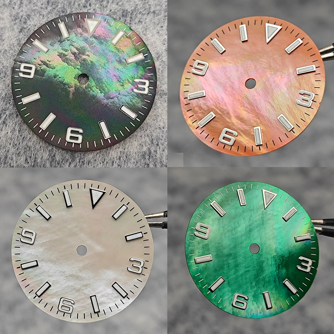 Modification-28-5mm-Watch-Dial-Green-Luminous-Shiny-Sterile-Watch-Faces ...