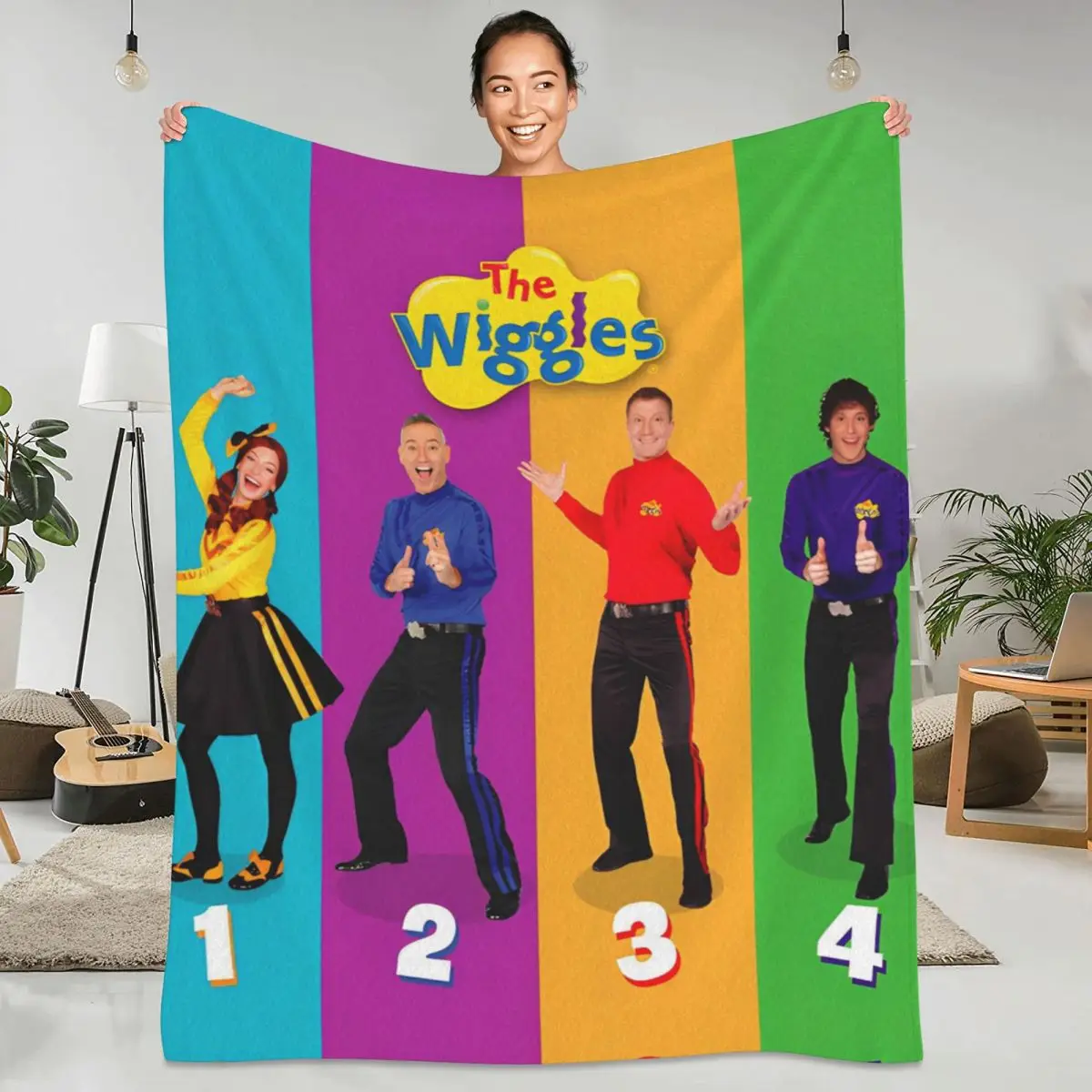 The-Wiggles-Blanket-Australian-Children-s-Music-Group-Plush-Bedding ...