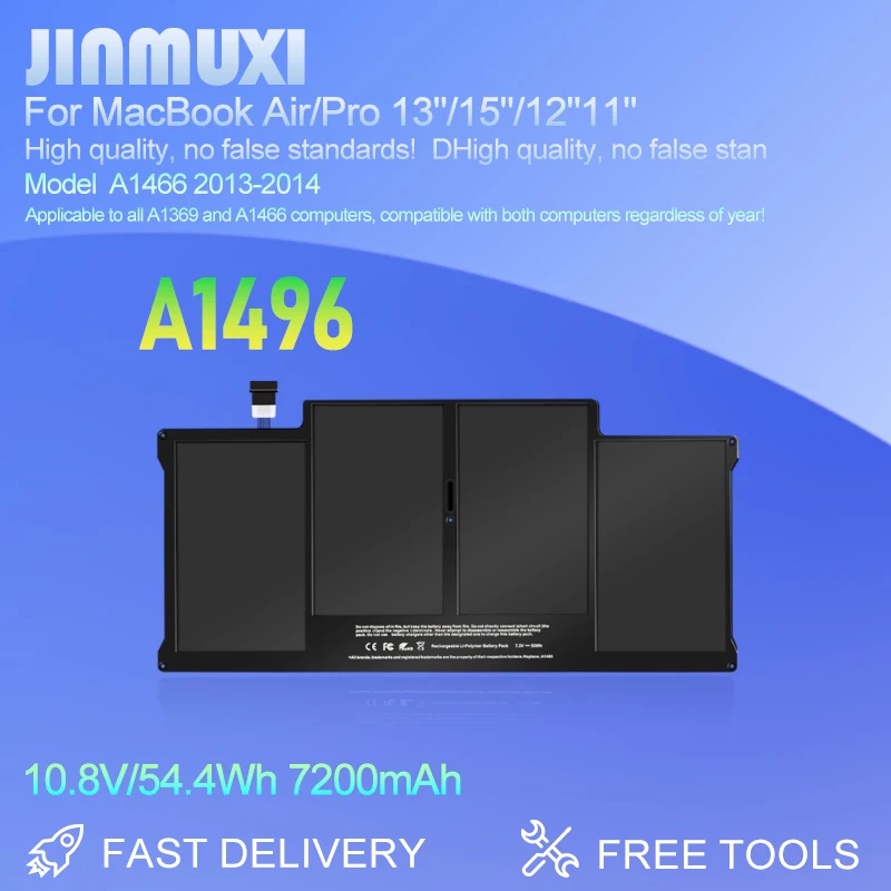 New-A1496-A1466-Laptop-Battery-For-Apple-MacBook-Air-13-A1466-Battery ...