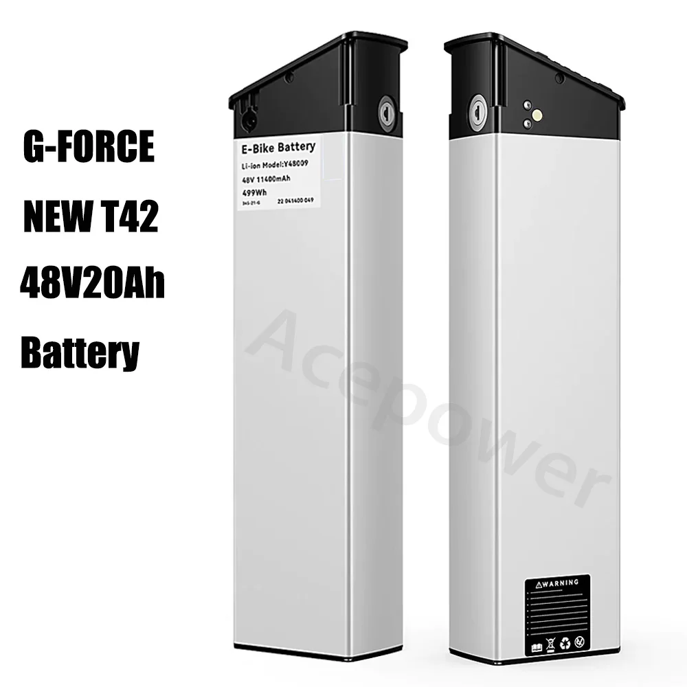 G FORCE 접이식 팻 타이어 전기 자전거 교체 배터리, T42, 48V, 16Ah, 20Ah, 960Wh, 500W ...