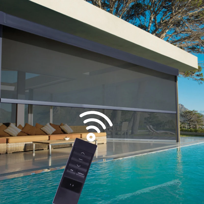 Outdoor-External-Windproof-Waterproof-Side-Zip-Track-Electric-Motorized ...