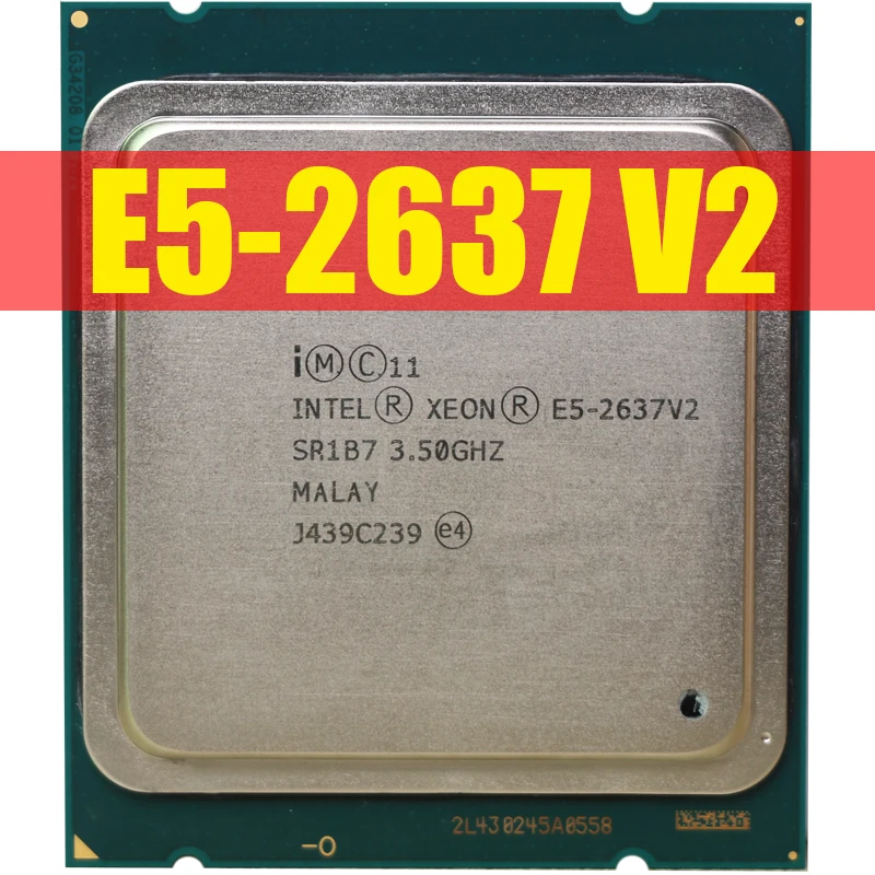 Processador Xeon E5 2637 V2, SR1B7, 3,5 GHz, 15MB, 130W, 4 núcleos, LGA ...