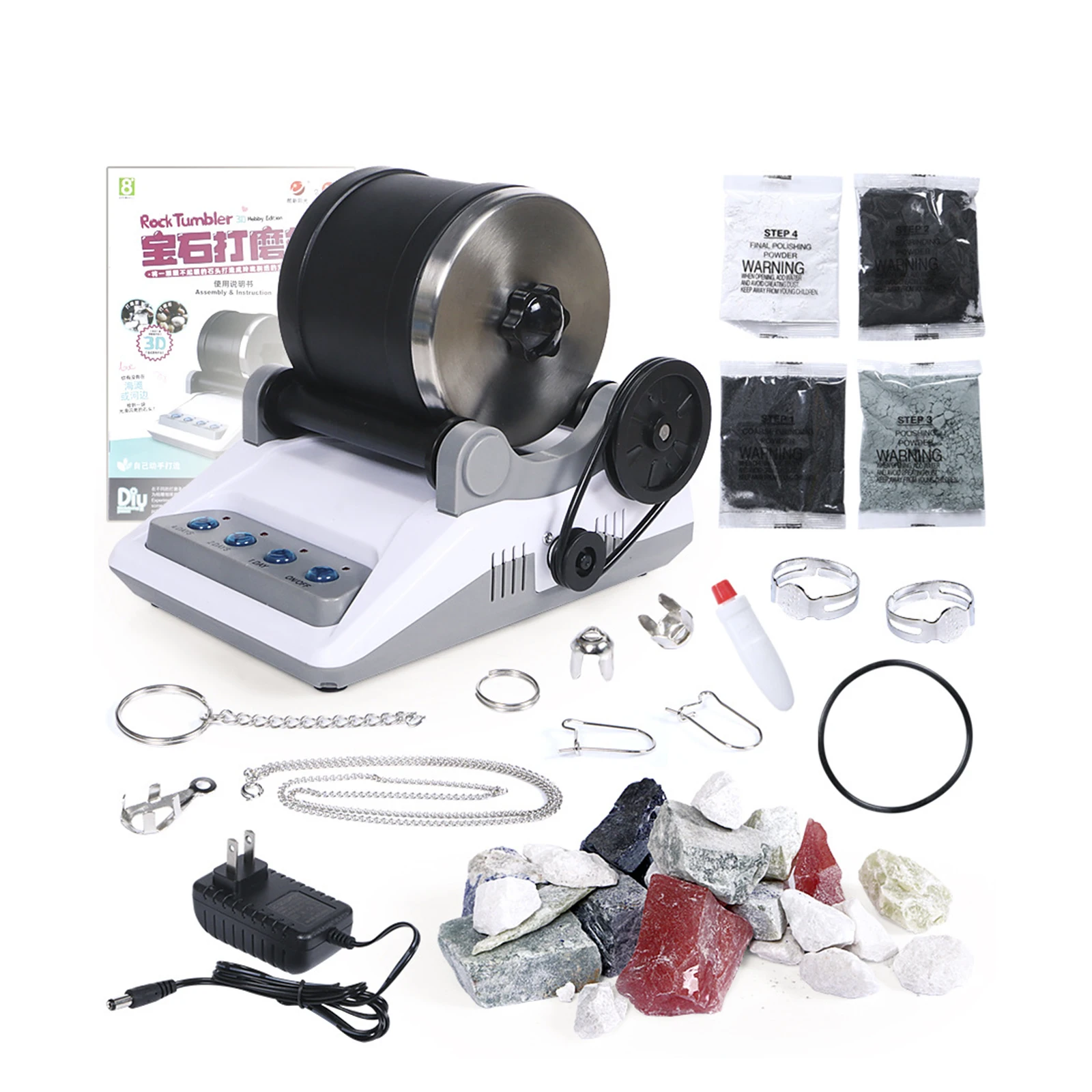 Rock-Grinder-Kit-Rock-Polisher-For-Kids-And-Adults-Electronic-Rock ...