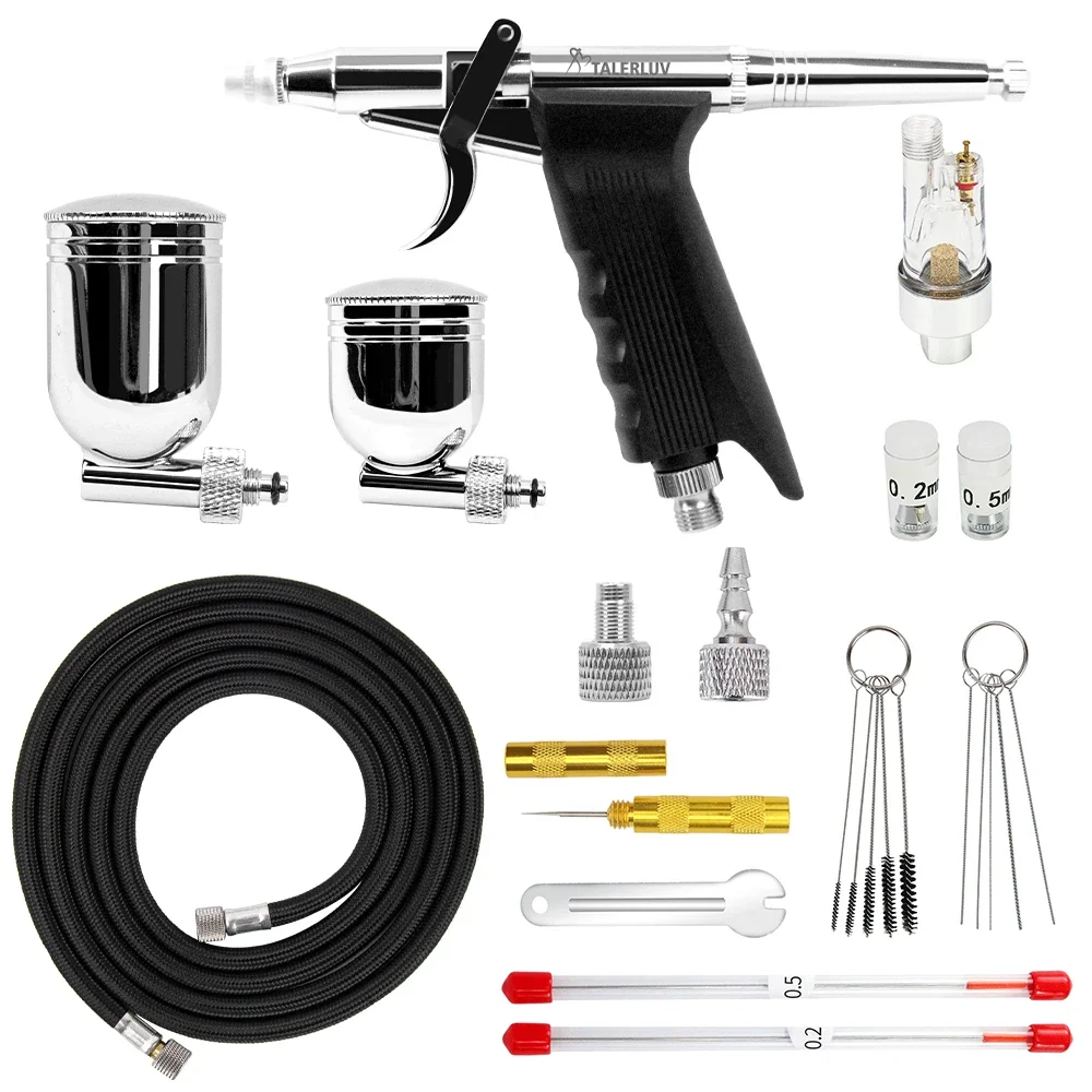 Precision-Dual-Action-Airbrush-Kit-with-0-2-0-3-0-5mm-Needles-7cc-12cc ...