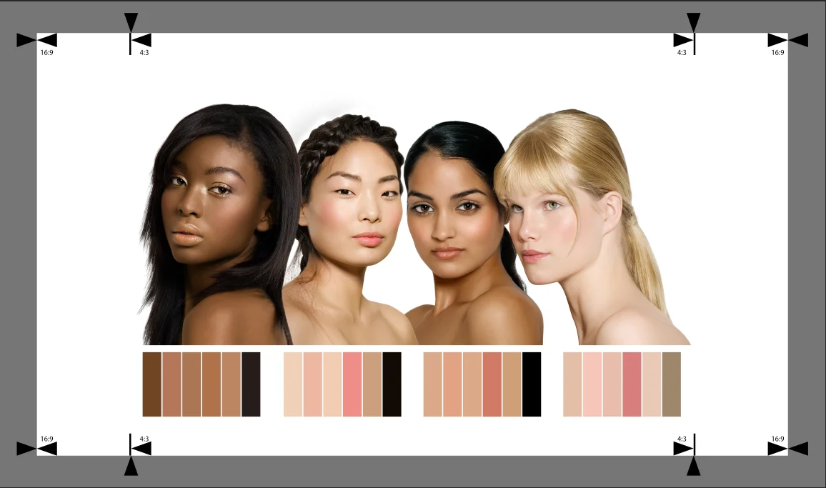 Different Skin Tones Chart