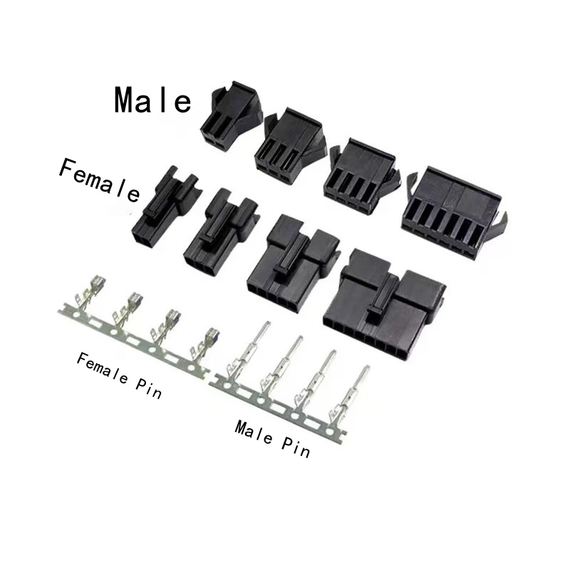 50PCS JST SM2.54 2/3/4/5/6/7/8/9/10/11/12 Pin Pitch 2.54MM SM Female ...