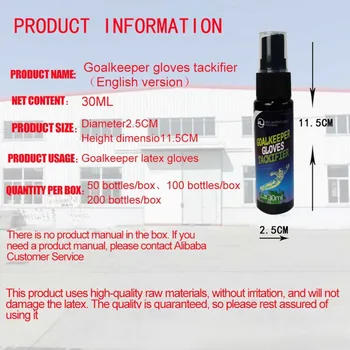 Goalkeeper Glove Spray Football Grip Spray for Goalkeeping Gloves Non ...