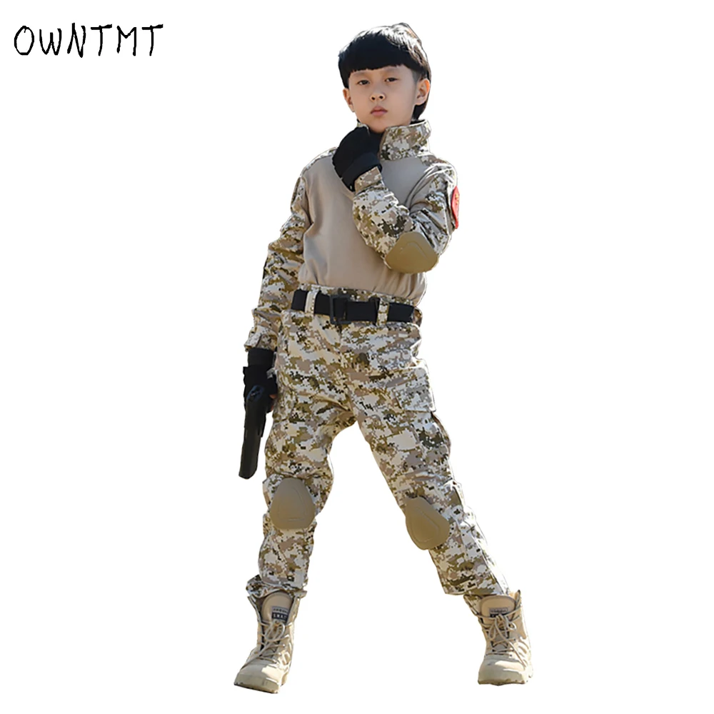 WW2 Teenager Boys Military Uniform Tactical Combat Jacket Pants Set ...