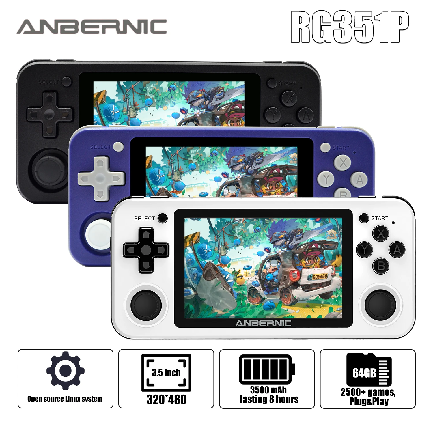ANBERNIC-IPS-Screen-port-til-Handheld-Game-Console-Jogo-Retro-64G ...
