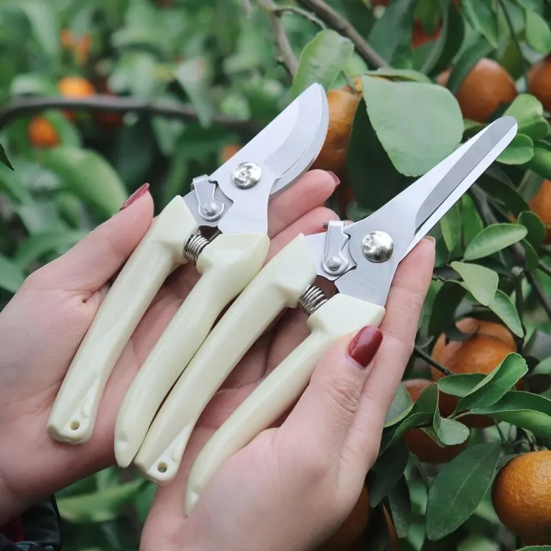 2PCS-Stainless-Steel-Garden-Pruning-Shears-Gardening-Multi-functional ...
