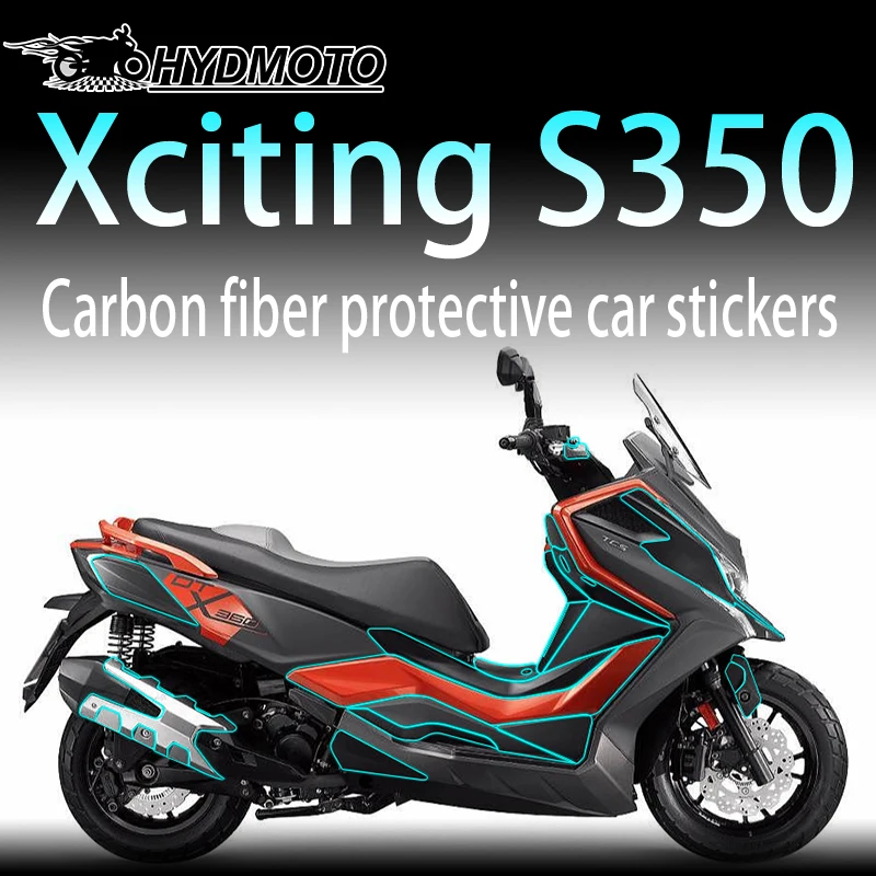 Suitable-for-KYMCO-DTX360-Xciting-S350-motorcycle-2022-carbon-fiber ...