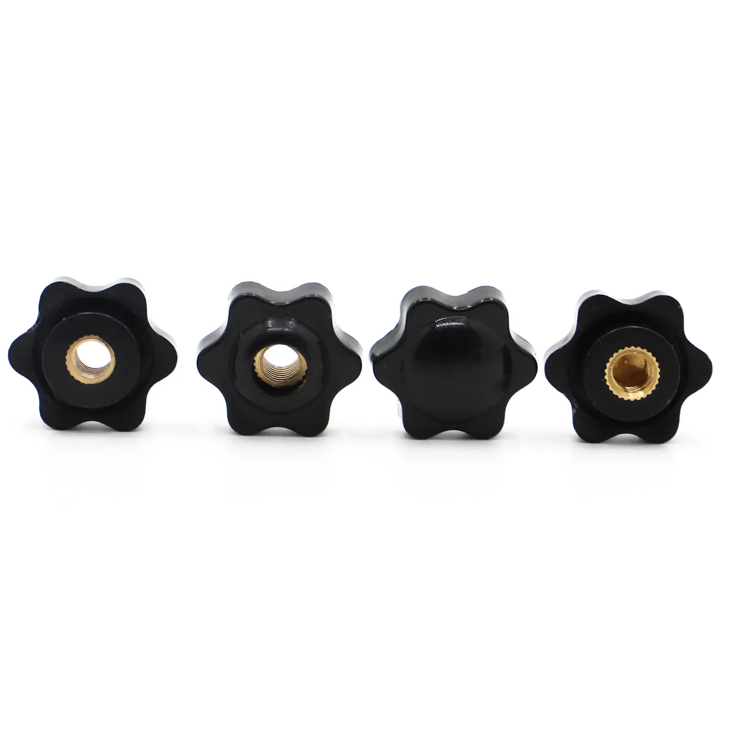 Plum Bakelite Hand Tighten Nuts Handle Thread Star Mechanical Black ...