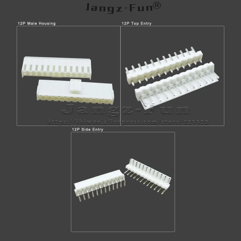 20pcs 12P VH 3.96 Plug 3.96mm VH3.96 12 Pin JST Molex Male Female Housing Header Electric Cable ...