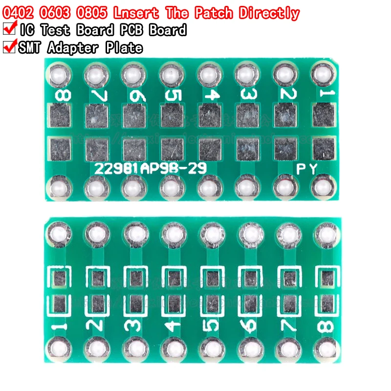 10pcs SMT DIP Adapter Converter 0805 0603 0402 Capacitor Resistor LED ...