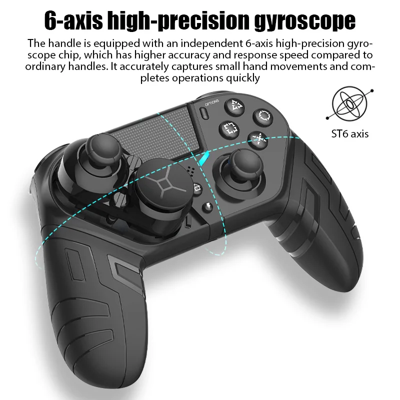 Wireless-Gamepad-Game-Controller-with-6-axis-Gyroscope-PC-Joystick-for ...