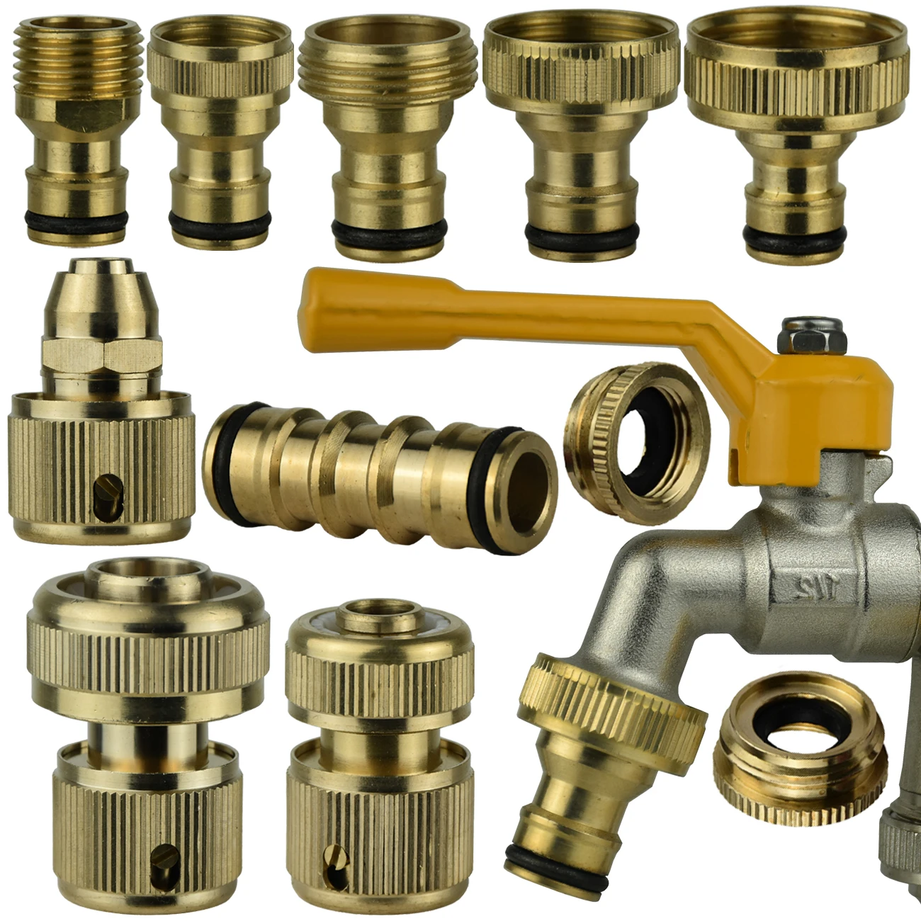 1-2-3-4-1-Brass-Tap-Adapter-Copper-Quick-Connector-Hose-Coupling-16mm ...