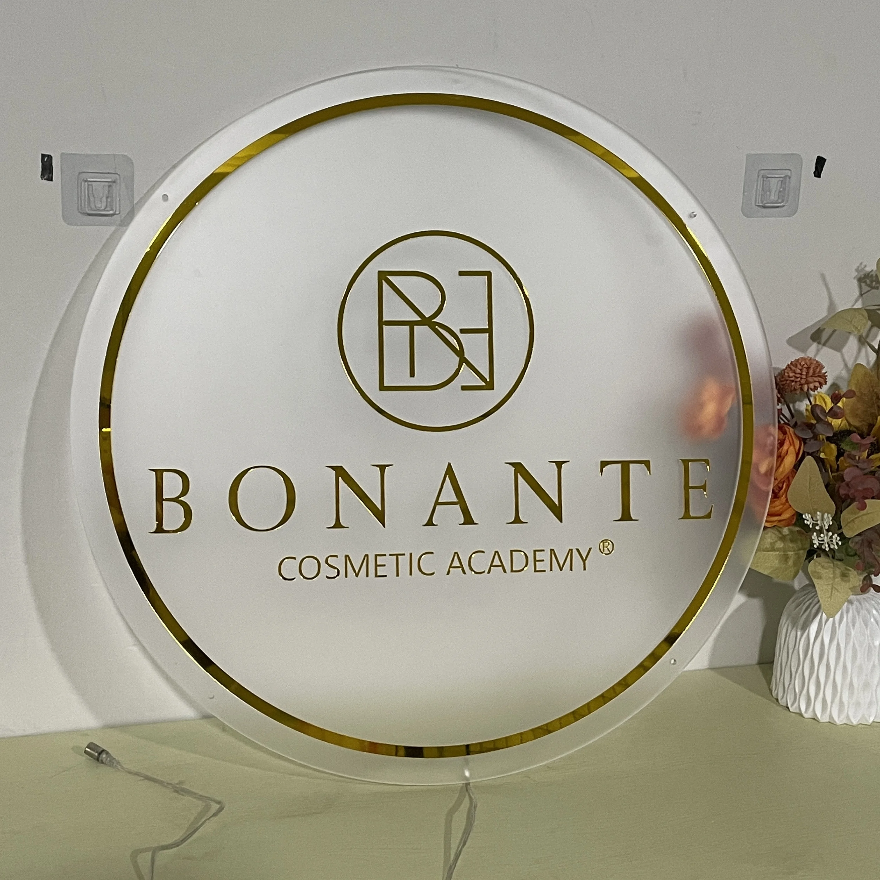 Acrylic-mirror-gold-Sign-Salon-business-sign-customized-sign-Wall-sign ...