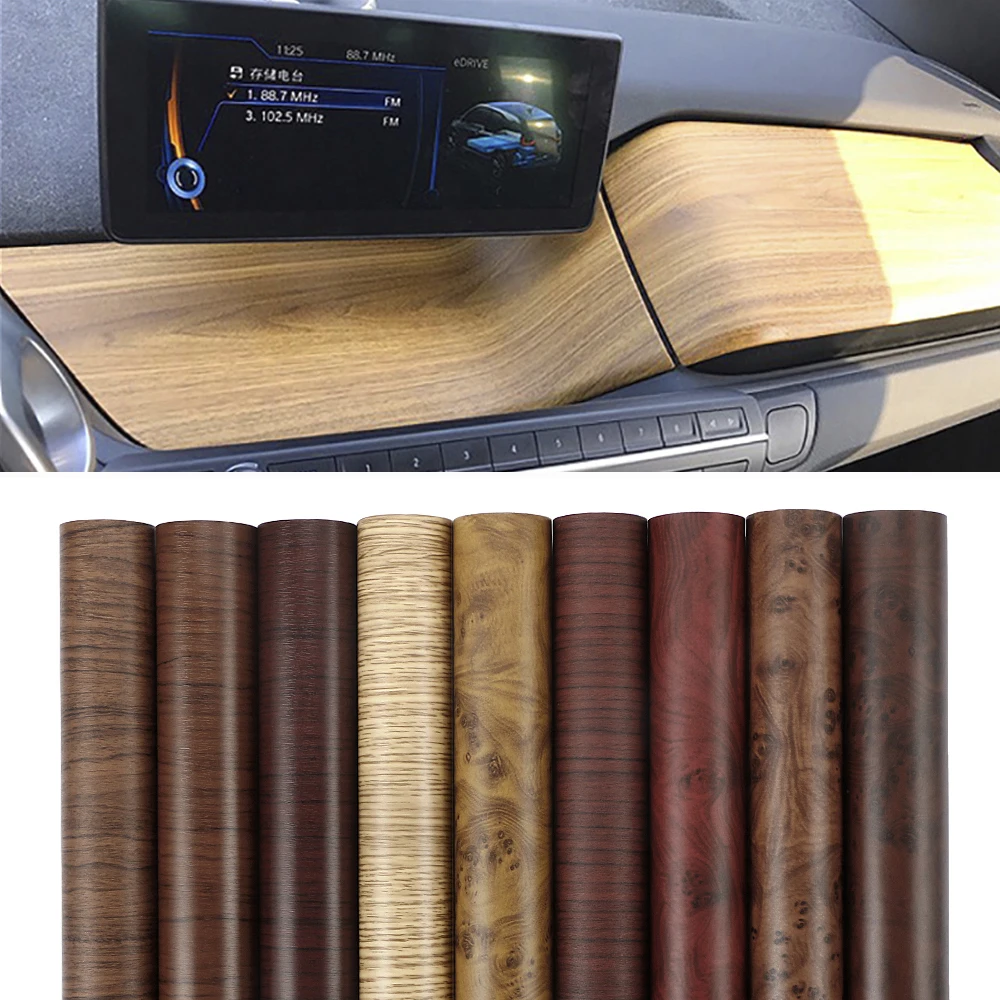 50-200-600cm-Premium-Wood-Grain-Vinyl-Wrap-Film-Car-Stickers-and-Decals ...