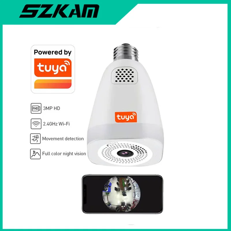 TUYA-APP-Smart-360-Panoramic-Wireless-HD-CCTV-Security-IP-Camera-3MP ...