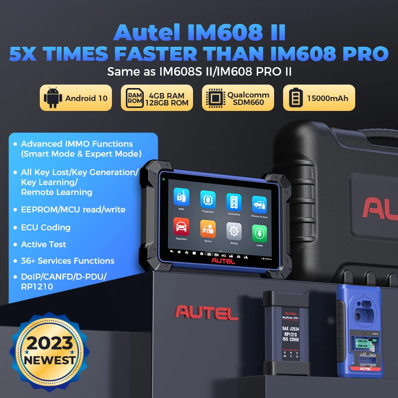 key Programing Tool Autel IM608 II IM608II Key Programmer Full Systems ...