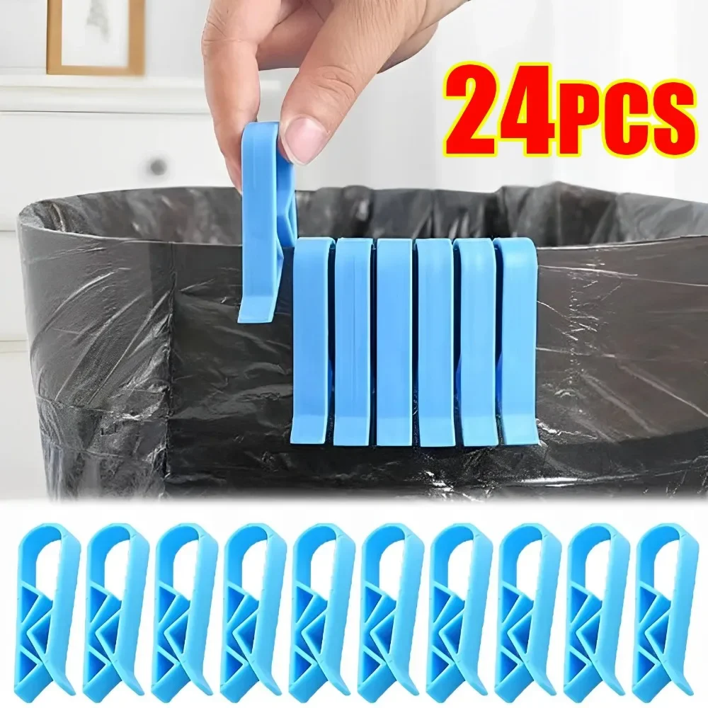 24-2pcs-Rubbish-Bag-Fixation-Clips-Waste-Basket-Can-Clip-Practical ...
