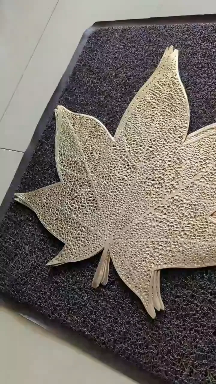 , Wedding Decorative Round Vinyl Table Mats6 Pcs Set Dining Table Mat ...