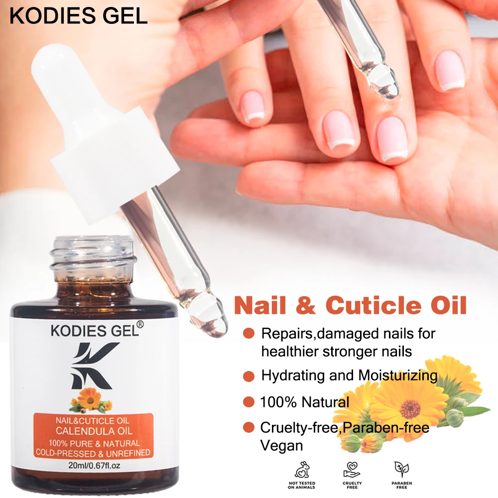 KODIES-GEL-Nail-Cuticle-Oil-Plant-Unrefined-Protector-Nail-Repair ...