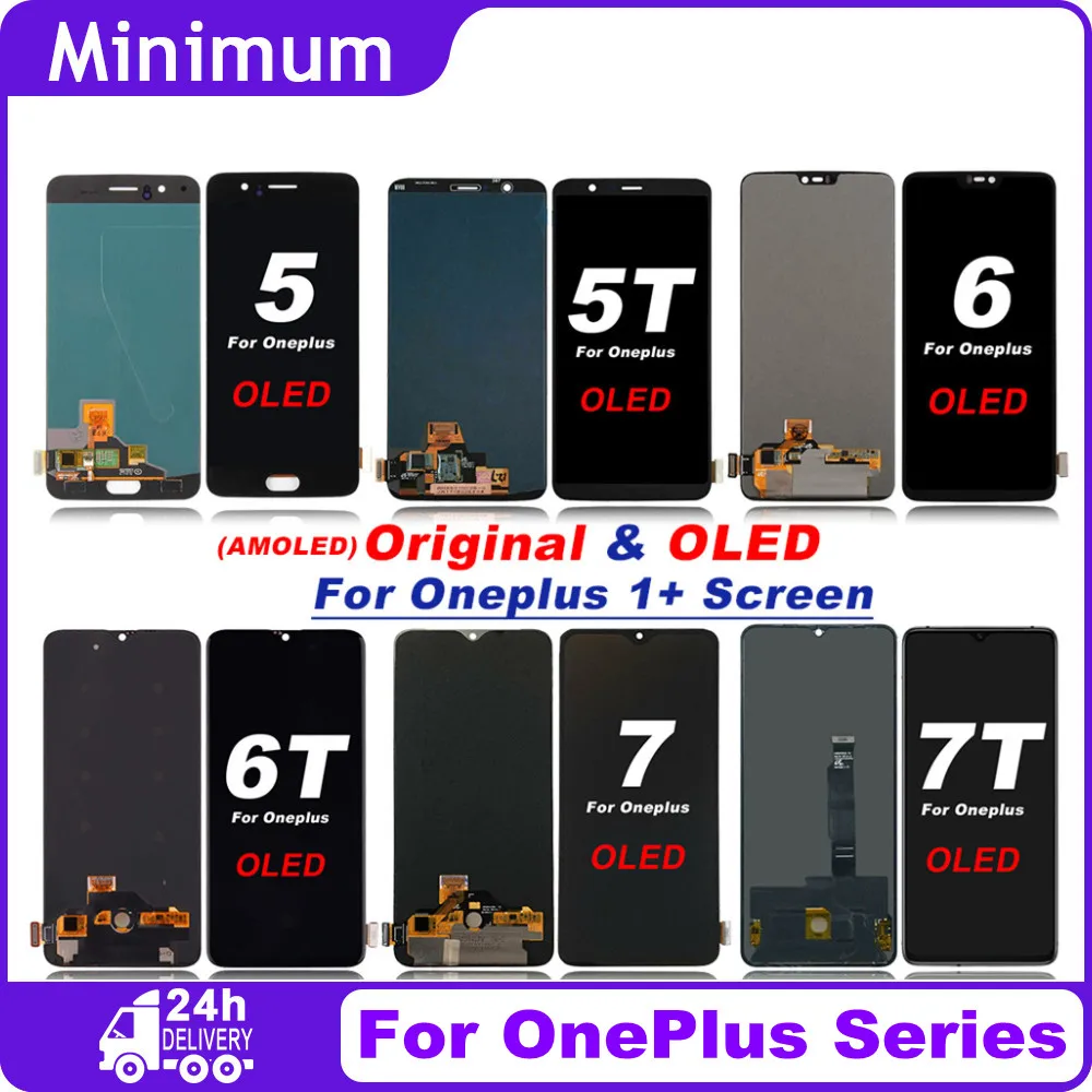 Original OLED For OnePlus 5 5T 6 6T 1+5 1+5T LCD Display Touch Screen Digitizer Assembly For One ...