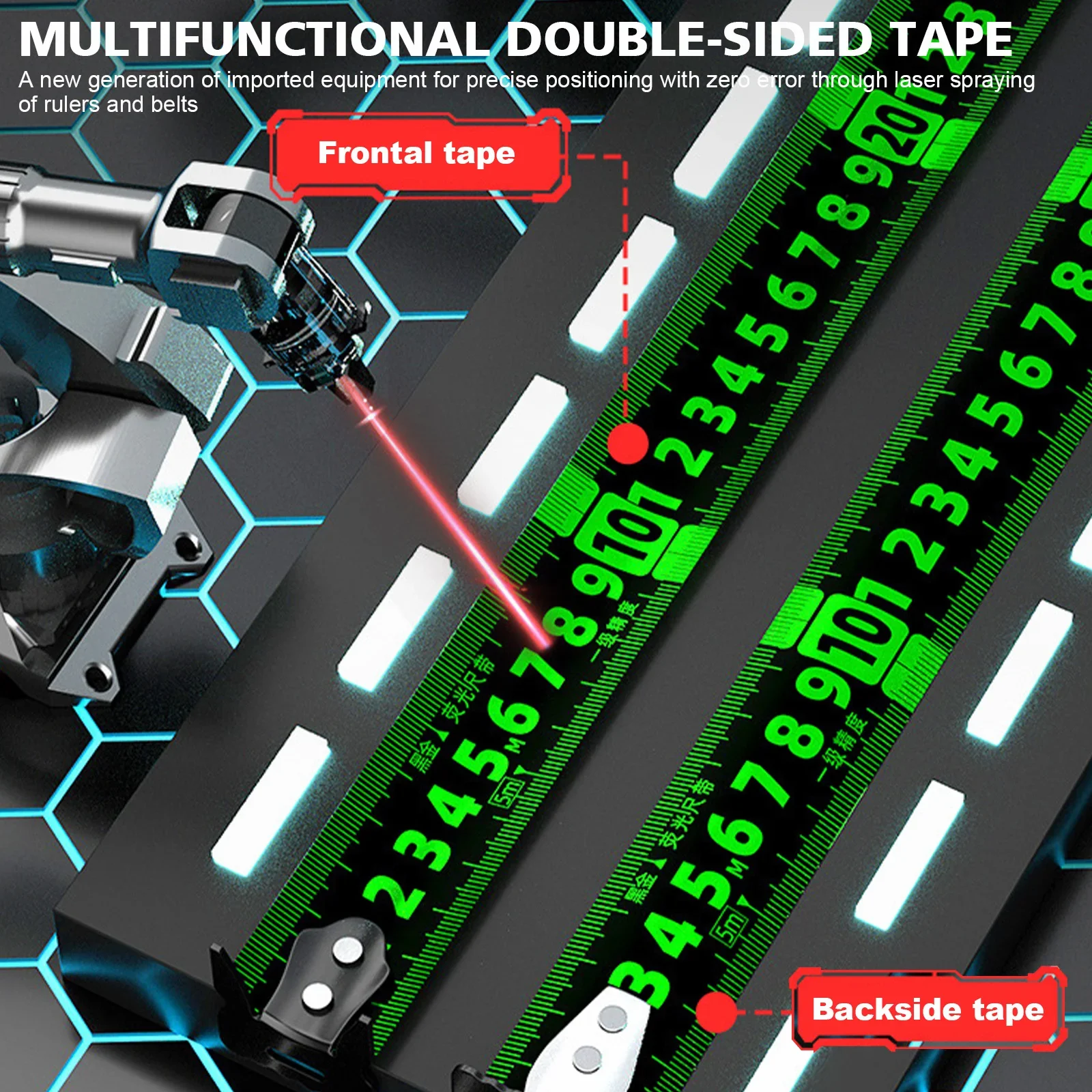 Measuring-Tool-Steel-Tape-1PCS-Self-Locking-High-Precision-Laser-Inkjet ...