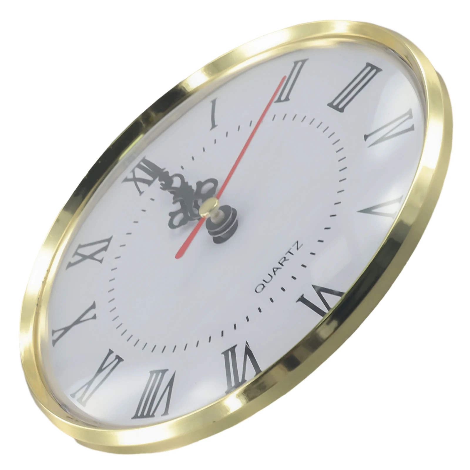 DIY Clock Insert with Roman Numerals Gold/Silver Trim Silent Movement ...