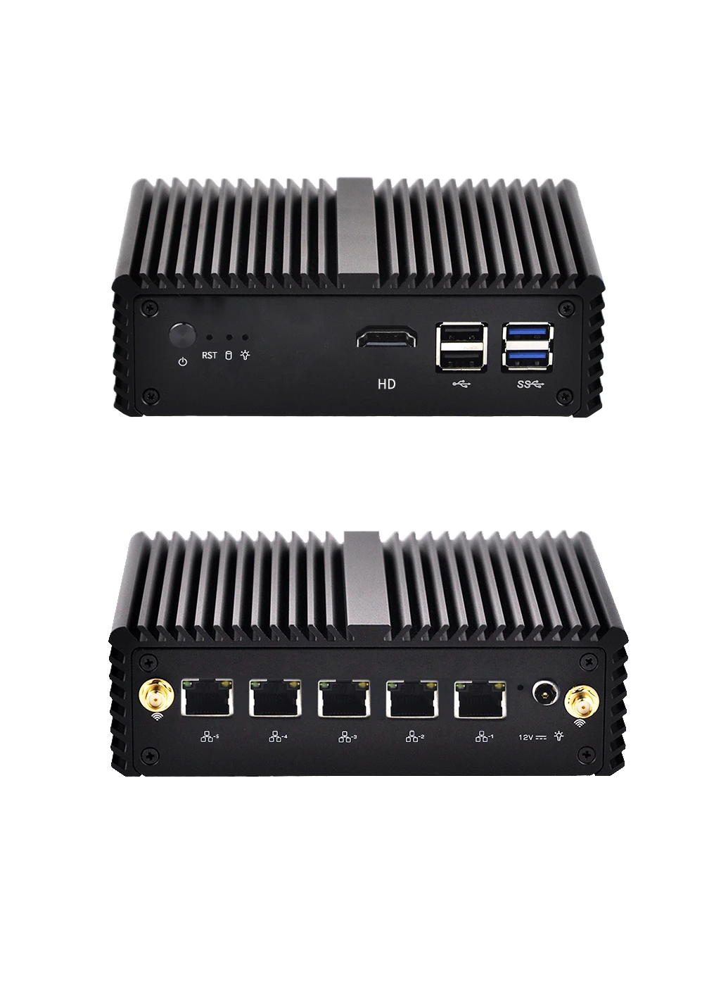 QOTOM 5* Intel I225 V 2.5G B3 LAN Pfsense Mini Router,Celeron J4105 ...