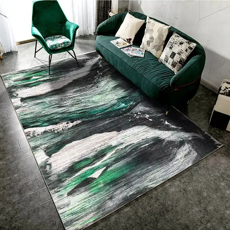 Green-Carpet-Living-Room-Lounge-Salon-Sofa-Table-Large-Decor-Carpet ...