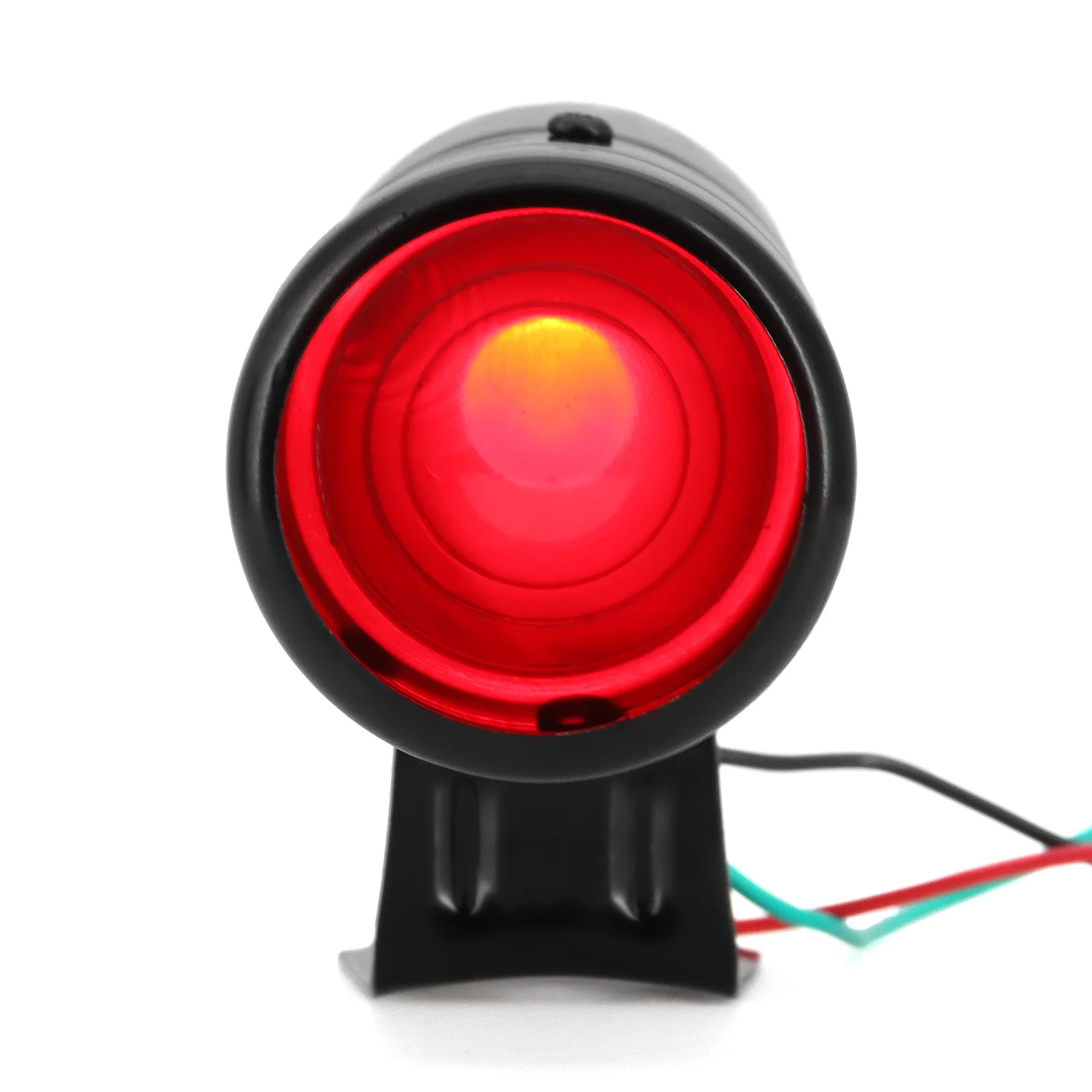 Universal Black Adjustable Digital Tachometer RPM Shift Light Red LED ...