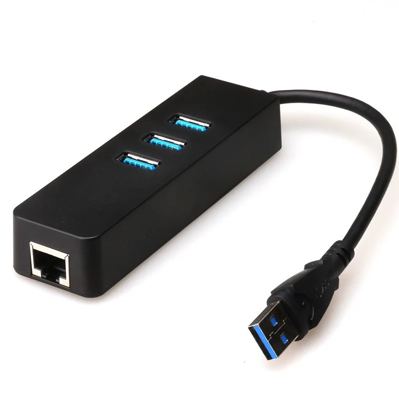 USB-Ethernet-with-3-Port-USB-HUB-3-0-RJ45-Lan-Network-Card-USB-to ...