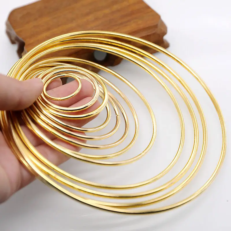 5-40cm-Golden-Metal-Circle-for-Home-Room-Decor-DIY-Wreath-Garden ...