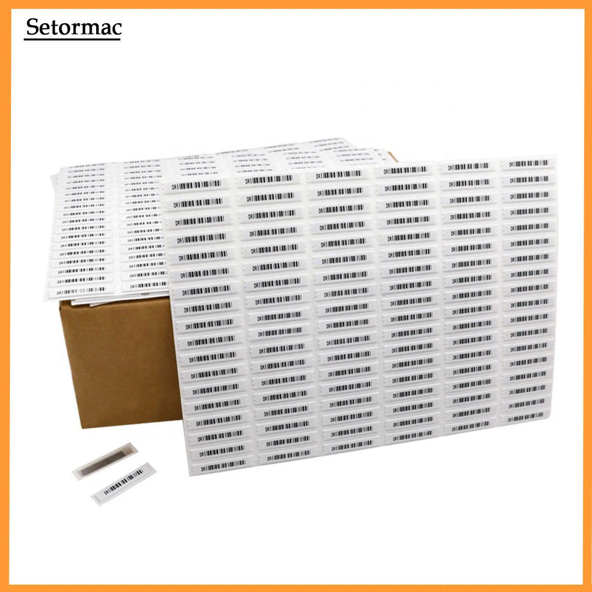 Adhesive-Security-Tag-For-58Khz-EAS-System-Security-Label-With-Barcode ...