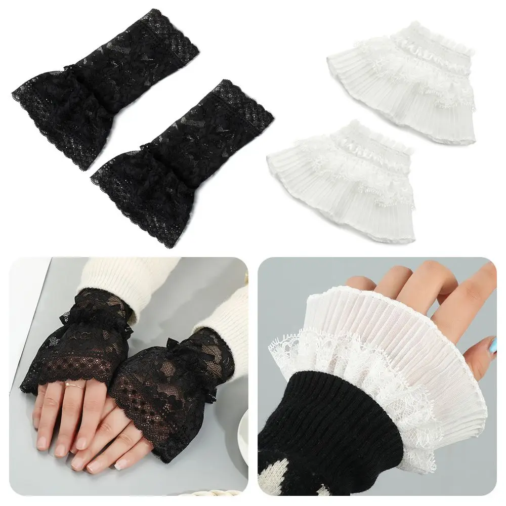 1Pair-Spring-Autumn-Arm-Cover-Scar-Cover-Gloves-Detachable-Sleeve-Cuffs ...