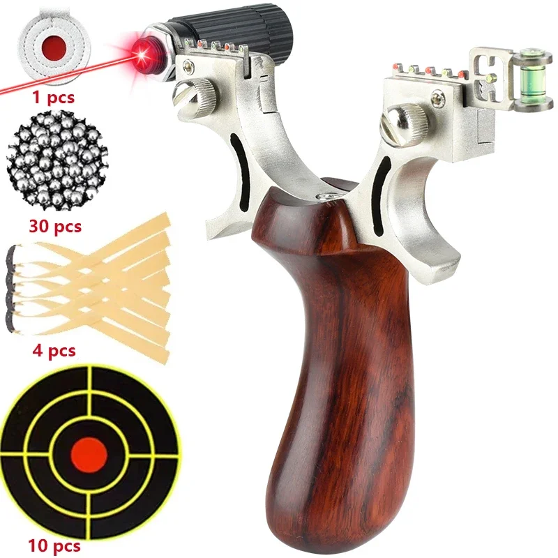 Laser-Aiming-Slingsshot-304-Metal-CNC-Fast-Pressure-Slingshot-Outdoor ...