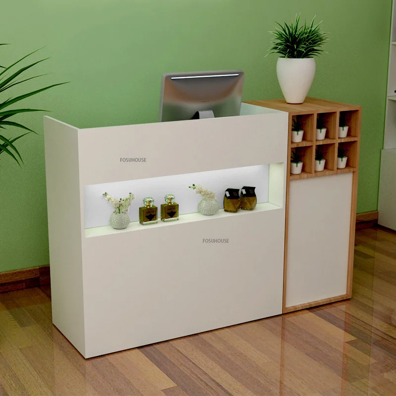 Modern Simple Wood Small Cashier Desk Nordic Furniture Bar Table ...