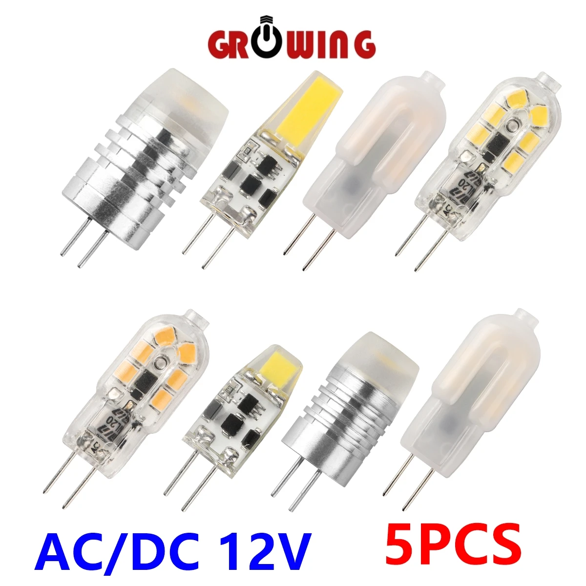 5PCS-Factory-direct-LED-Mini-light-bulb-AC-DC12V-Corn-lamp-1W-2W-3W-4W ...
