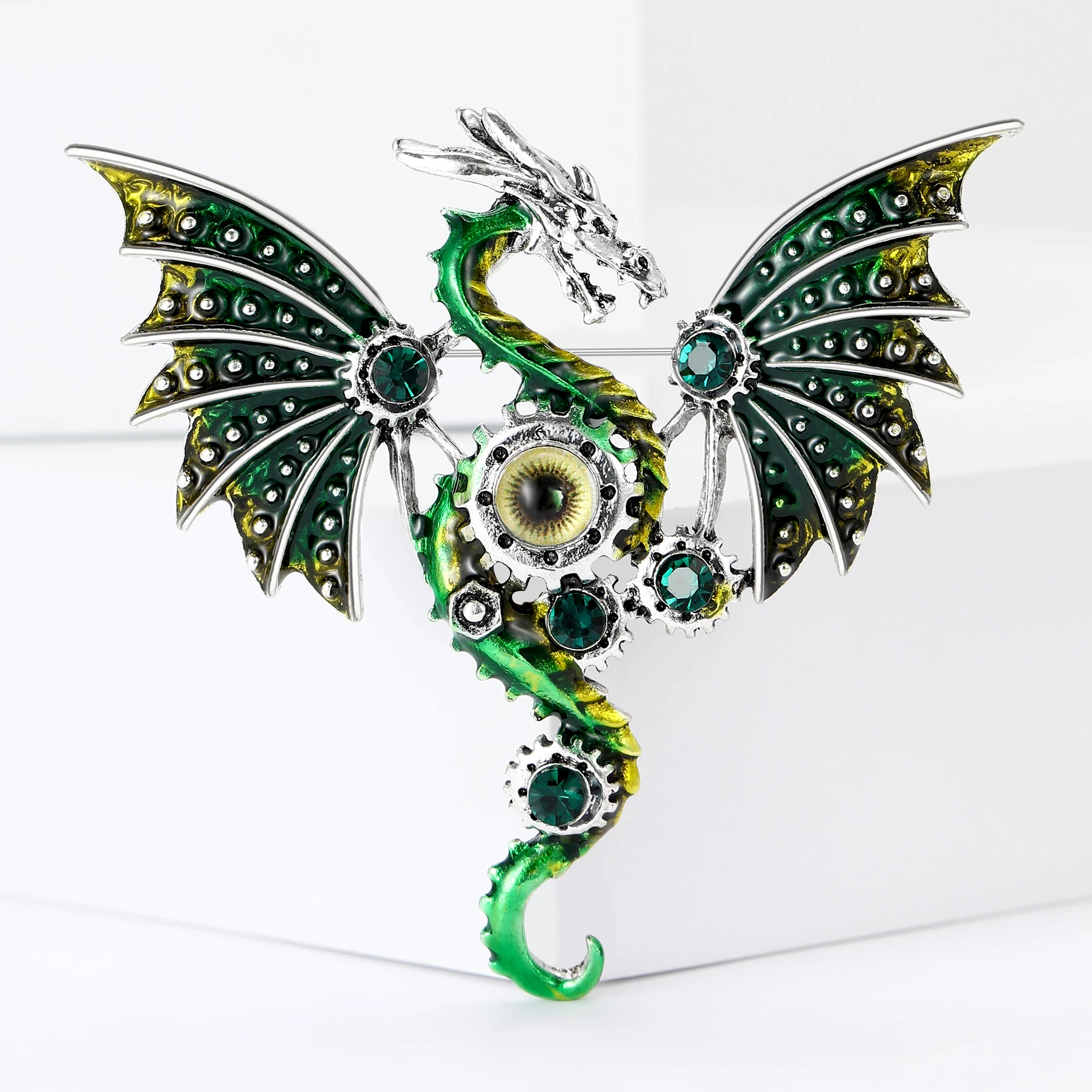 Enamel-Gear-Mechanical-Dragon-Brooches-for-Women-Unisex-Animal-Pins-4 ...