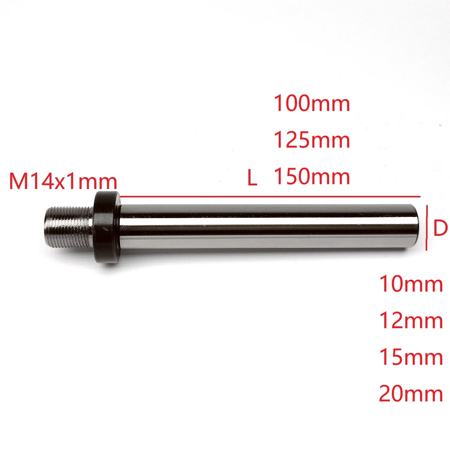 Arbre-de-broche-filetage-solide-M14-x-1mm-tige-de-barre-tour-en-bois ...