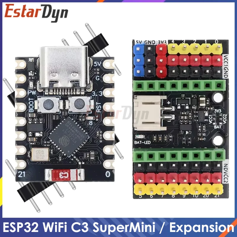ESP32-C3-Mini-Placa-De-Desenvolvimento-ESP32-SuperMini-Wi-Fi-Bluetooth ...