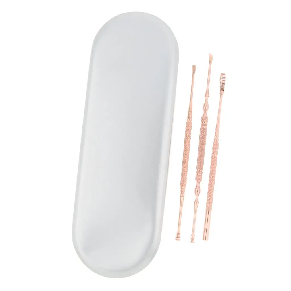 1 Set Double Ended Ear Wax Remover Cleaner Tool Ear Curette Spoon Ear ...