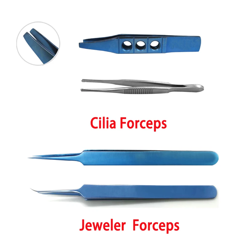 Cilia Jeweler Forceps Towel Clamps Serrefine Green Fixation Scleral ...